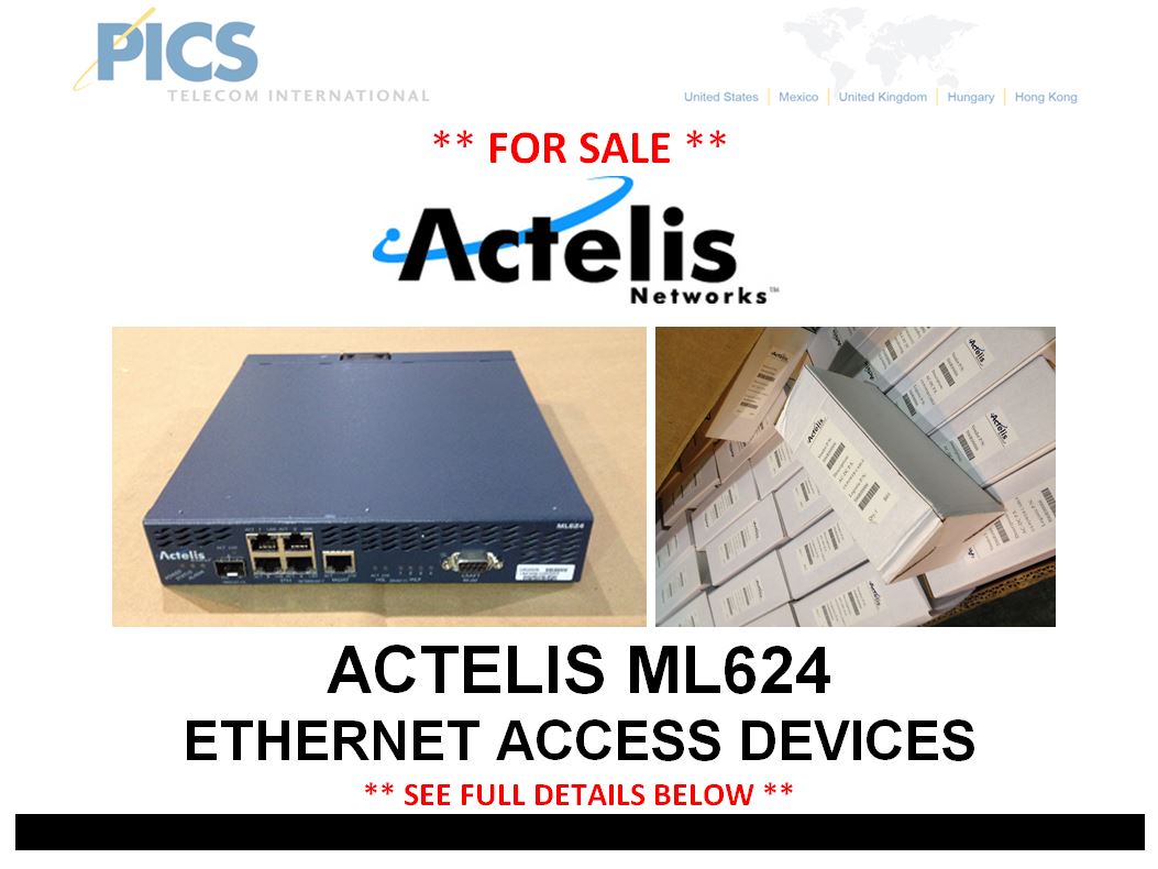 Actelis ML624 Ethernet Access Devices For Sale: 600+ units available ...