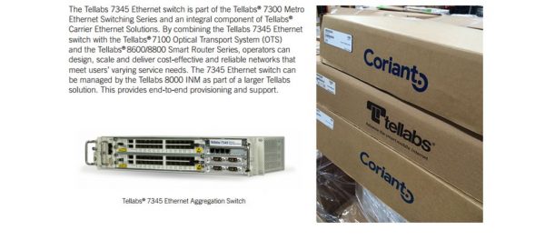 Tellabs/Coriant 7100 & 7345 Equipment Available - TELECOMCAULIFFE