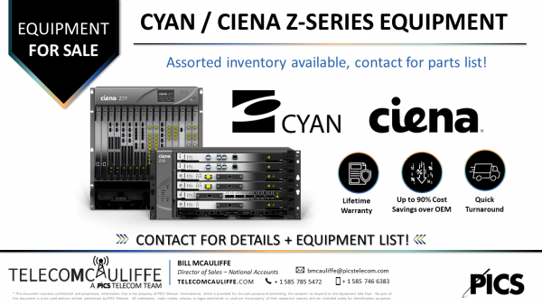 Cyan Equipment - TELECOMCAULIFFE