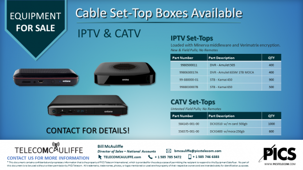 Cable Set-Top Boxes - TELECOMCAULIFFE