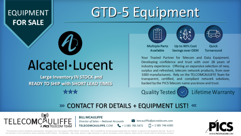 Alcatel-Lucent GTD-5 - TELECOMCAULIFFE