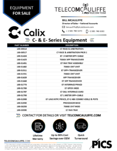 Calix 844E GigaCenters – TELECOMCAULIFFE