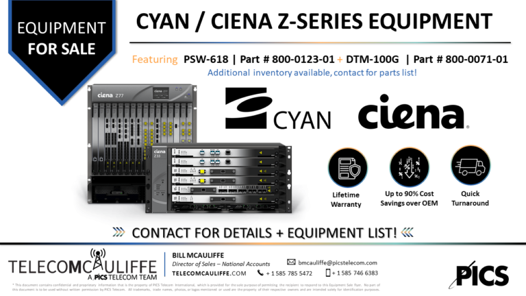 Cyan & Ciena Z Series - TELECOMCAULIFFE
