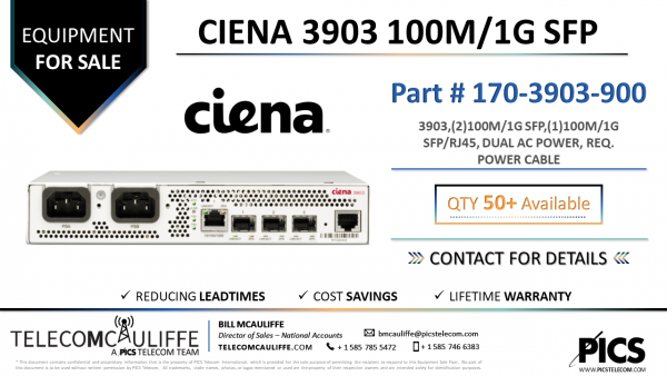 CALIX EQUIPMENT AVAILABLE - TELECOMCAULIFFE