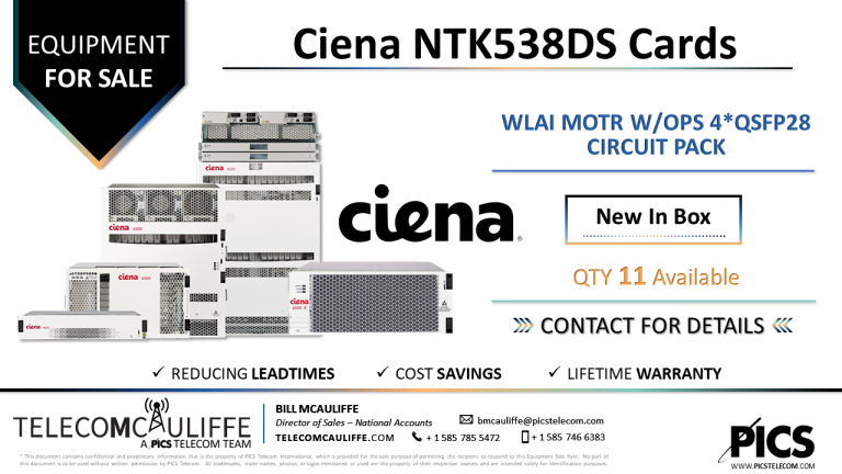 CIENA NTK538DS Cards - TELECOMCAULIFFE