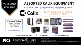 ASSORTED CALIX EQUIPMENT - TELECOMCAULIFFE