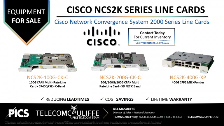 CISCO NCS2K SERIES LINE CARDS - TELECOMCAULIFFE