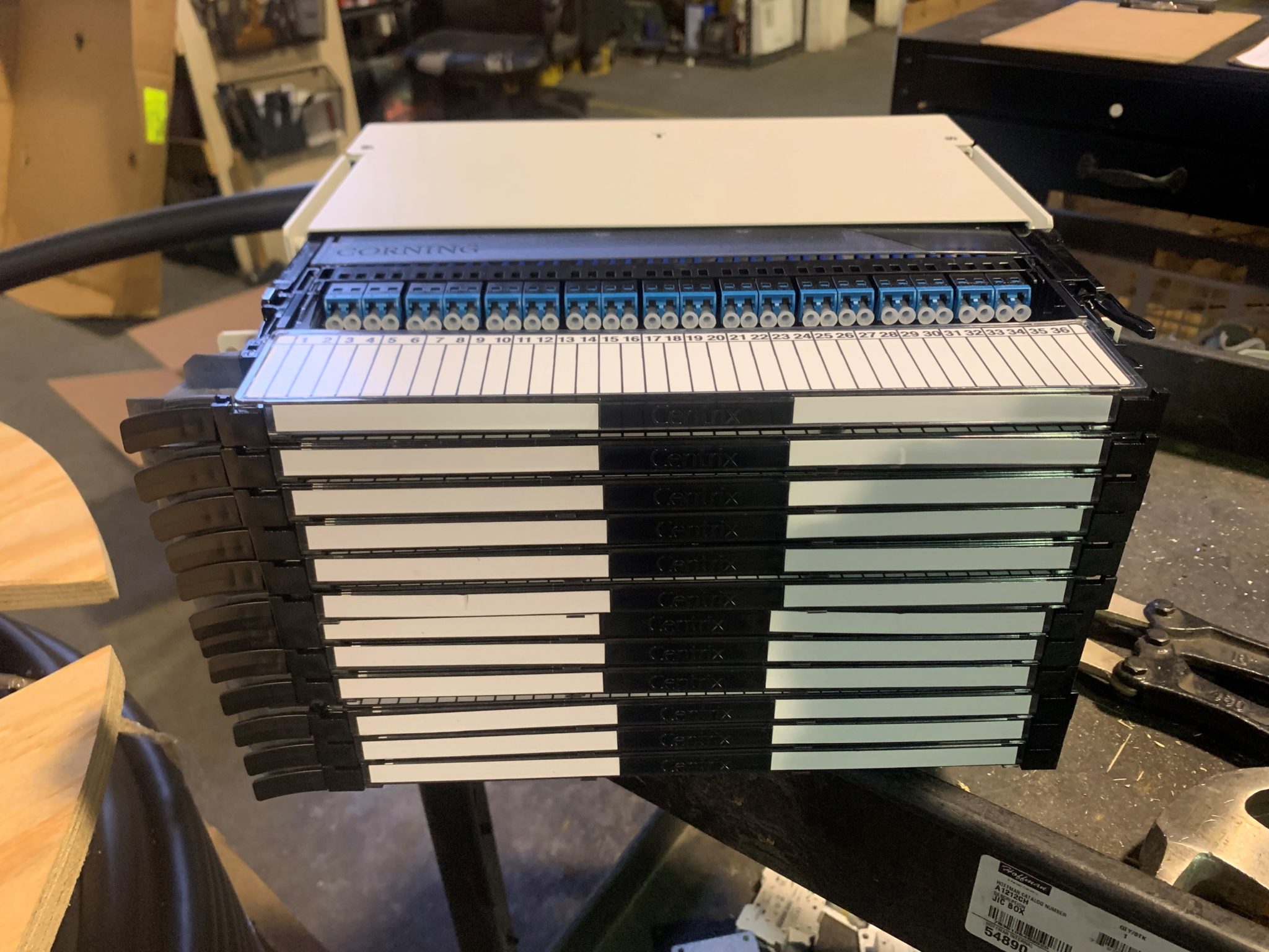 Corning Centrix Stubbed Fiber Shelves - TELECOMCAULIFFE