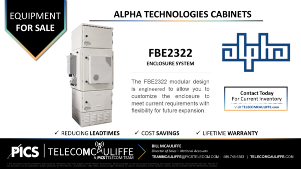 Alpha Technologies FBE2322 Enclosure System - TELECOMCAULIFFE