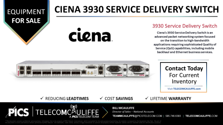 Ciena 3930 Service Delivery Switch - TELECOMCAULIFFE
