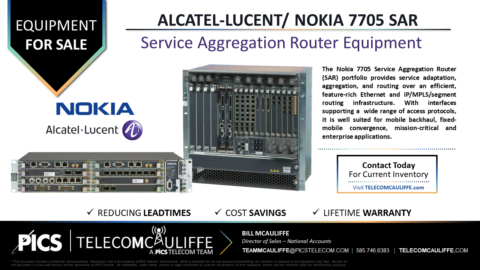 Nokia/ Alcatel Lucent 7705 Service Aggregation Routers (SAR ...