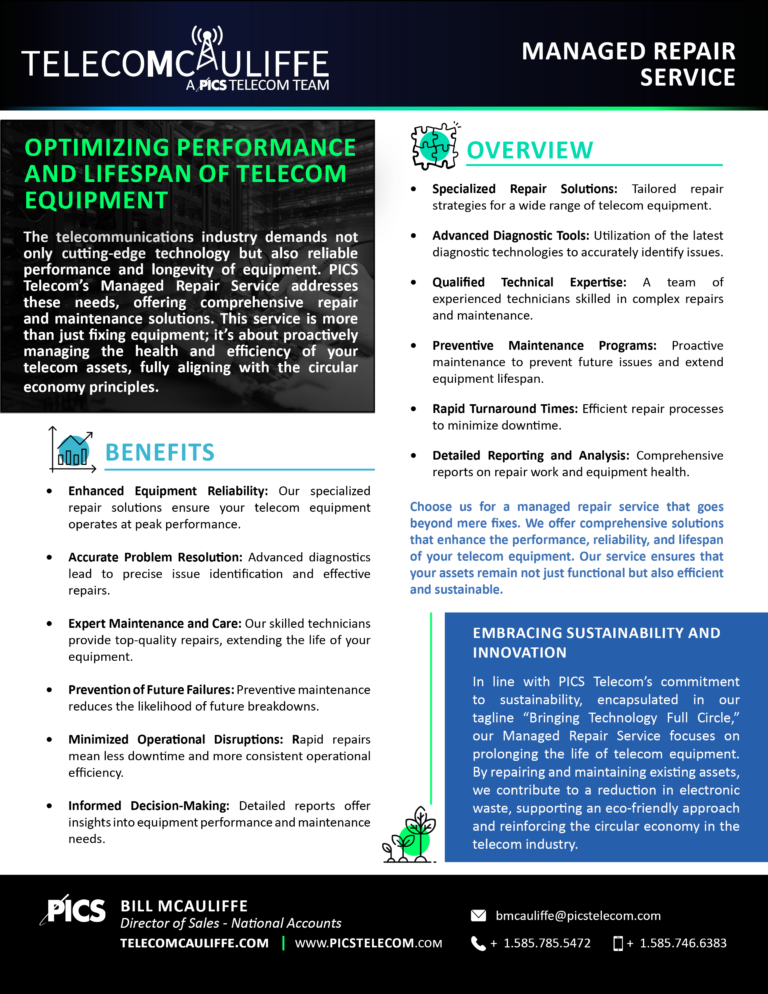 Managed Repair Service - TELECOMCAULIFFE