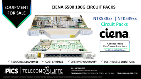 CIENA 6500 100G Circuit Packs NTK538 NTK539 - TELECOMCAULIFFE