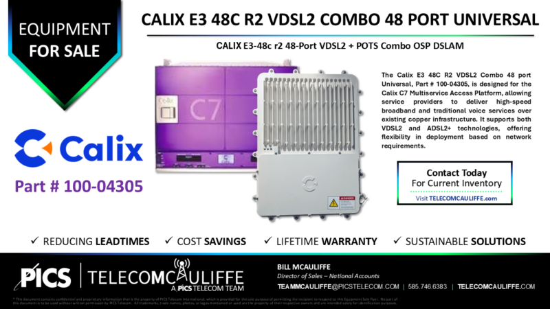 Calix 100-04305 - TELECOMCAULIFFE